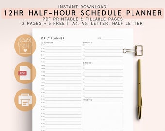 Printable Goodnotes Onenote Daily Planner Printable PDF 24 - Etsy