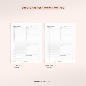 Printable Goodnotes Onenote Daily Planner Printable PDF, 24 Half Hour ...