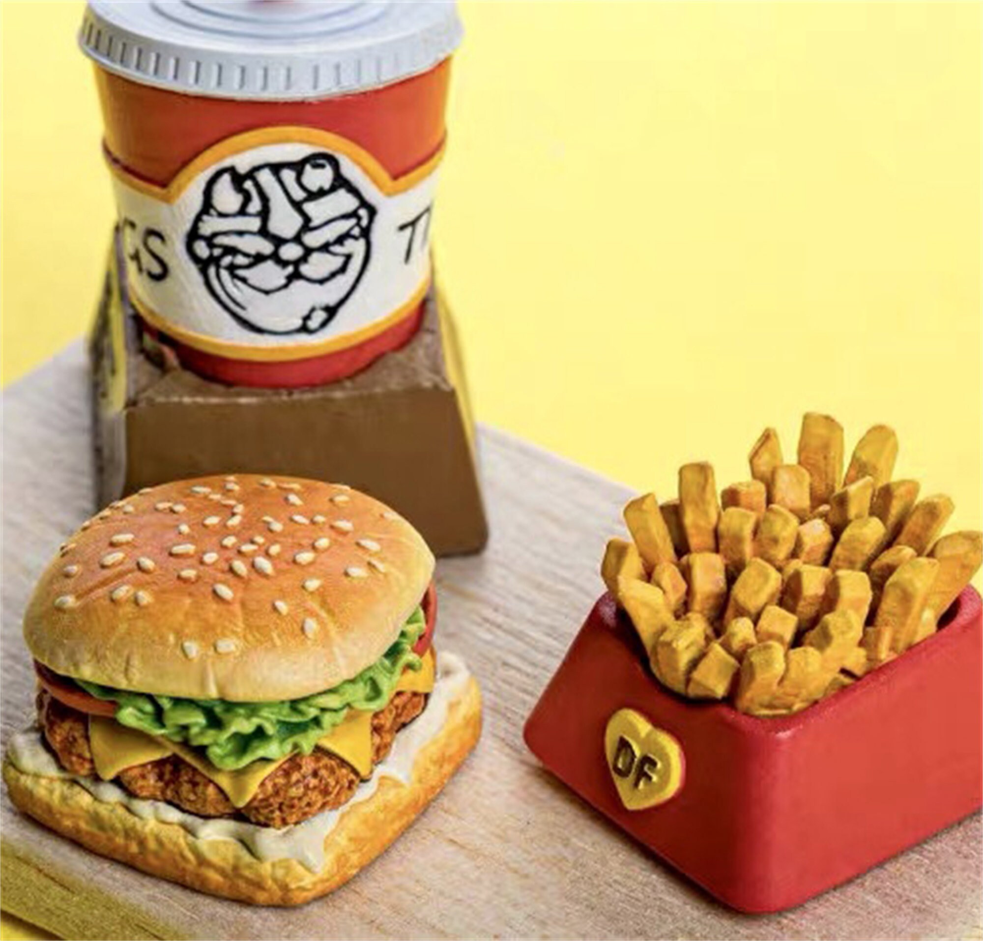 Hotdog Keycaps,fast Food Keycaps, Keycaps, Customized Keycaps,hamburger ...