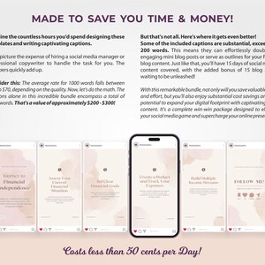 Finance Coach Instagram Carousel Templates. Financial Posts and Stories ...