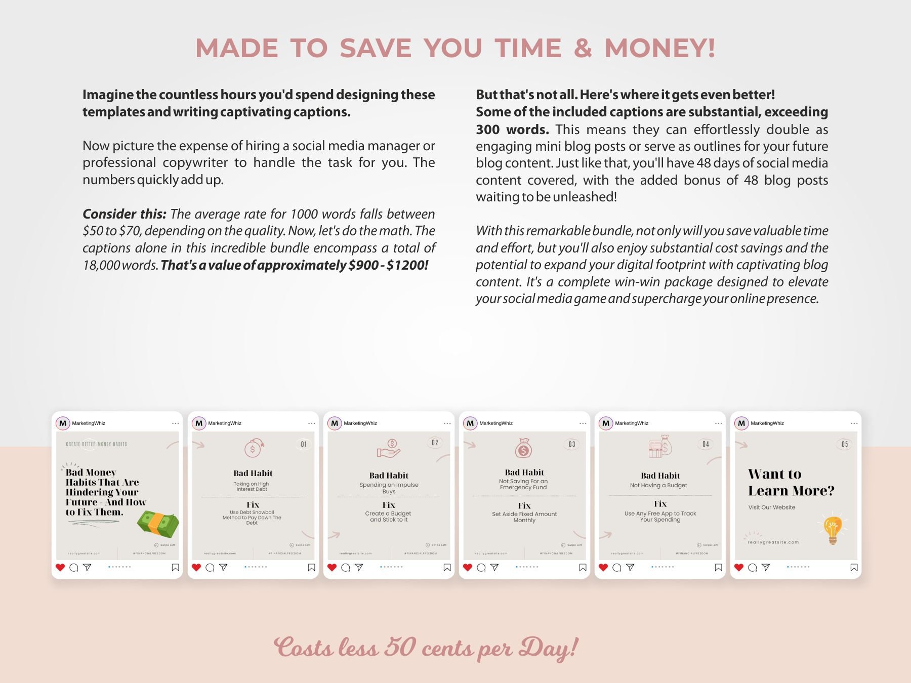 Financial Advisor Instagram Templates Finance Posts and Stories With ...