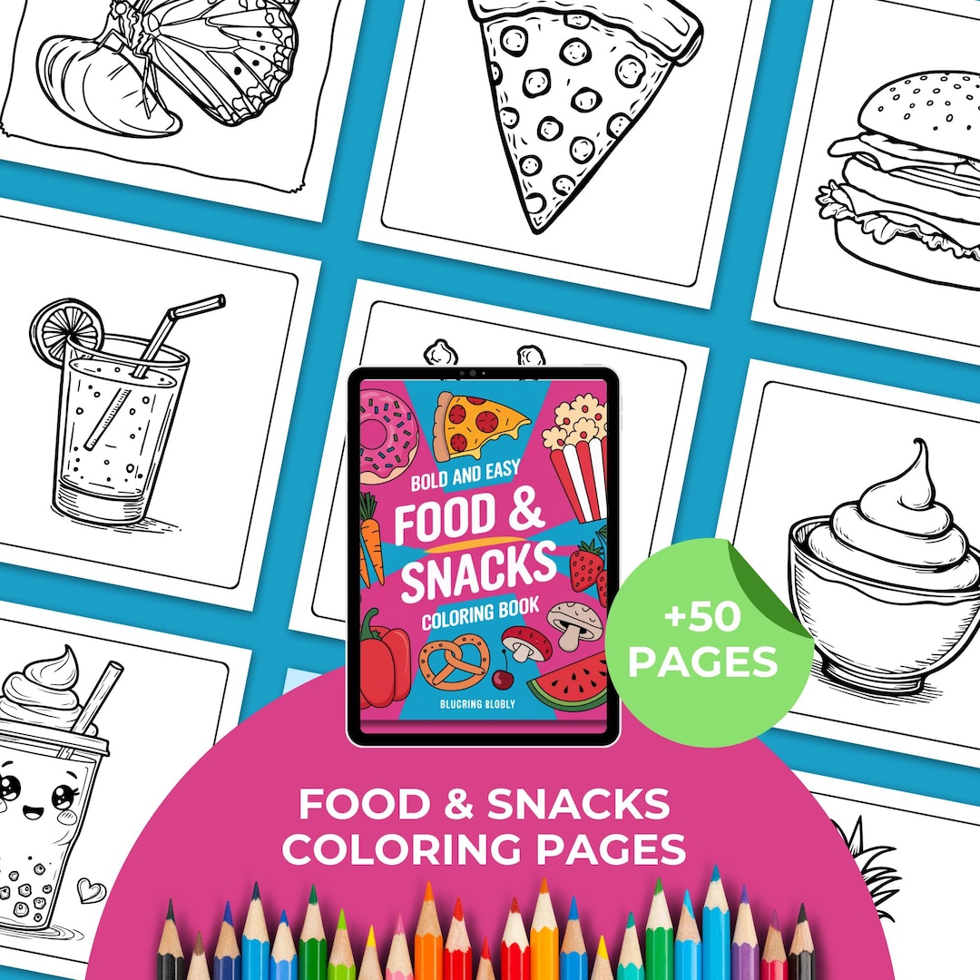 Coloring Pages, Food and Snacks Coloring Pages, Easy Coloring ...