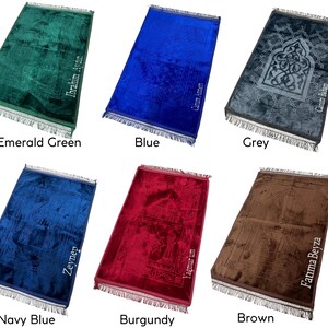 Personalized Thick Orthopedic Prayer Matt, Elegant Boxed Islamic Gift ...