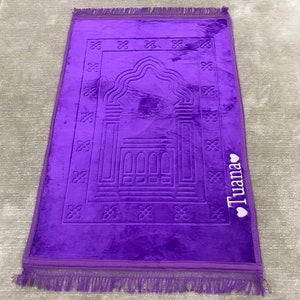 Personalized Thick Orthopedic Prayer Matt, Elegant Boxed Islamic Gift ...