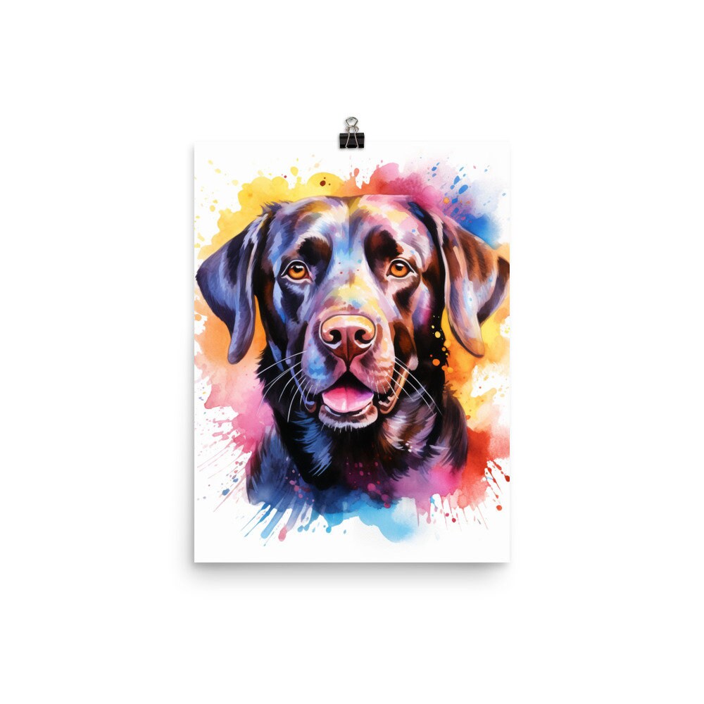 Watercolor Labrador Retriever Poster - Etsy