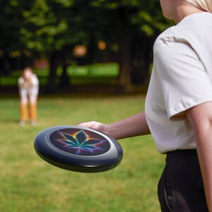 Marijuana Print Frisbee Disc Golf Abstract Cannabis Design - Etsy