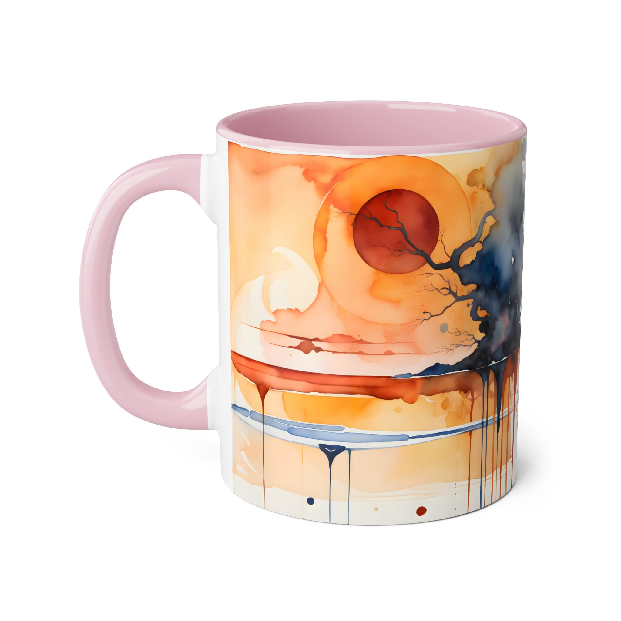 Ceramic Coffee Mug Abstract Rothko Inspired Sunset Art Print Unique Tea ...