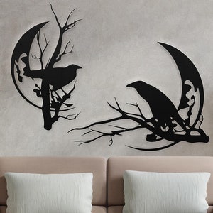 Raven on a Branch SVG, DXF, Digital Vector File for Laser and Plasma ...