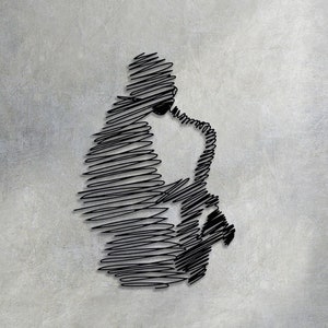 Human Line Art Dxf Svg Digital Download Laser Cut Cnc Cutting Router ...