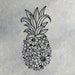 Pineapple DXF File, Fruit Clipart, Silhouette, Cut File, Wall Art, SVG ...