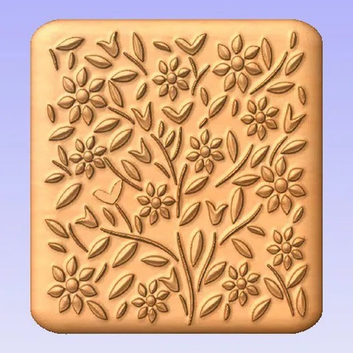 Flowers 3D Stl Model for CNC Router Engraver, Carving Machine, Relief ...