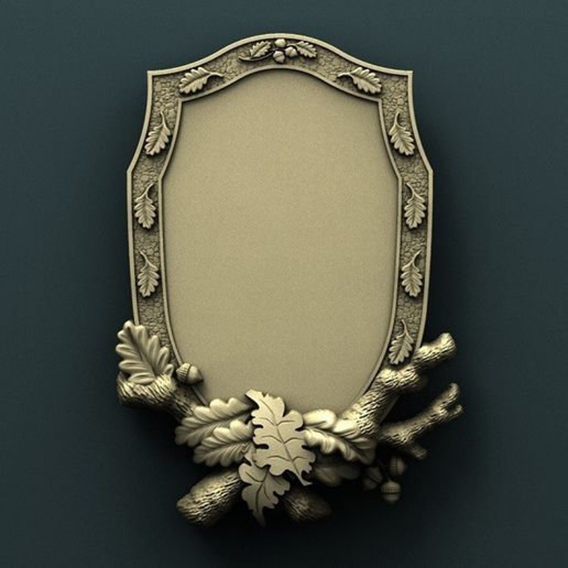 Medallion, 3D STL Model, CNC Router Engraver, Artcam, Aspire, CNC Files ...