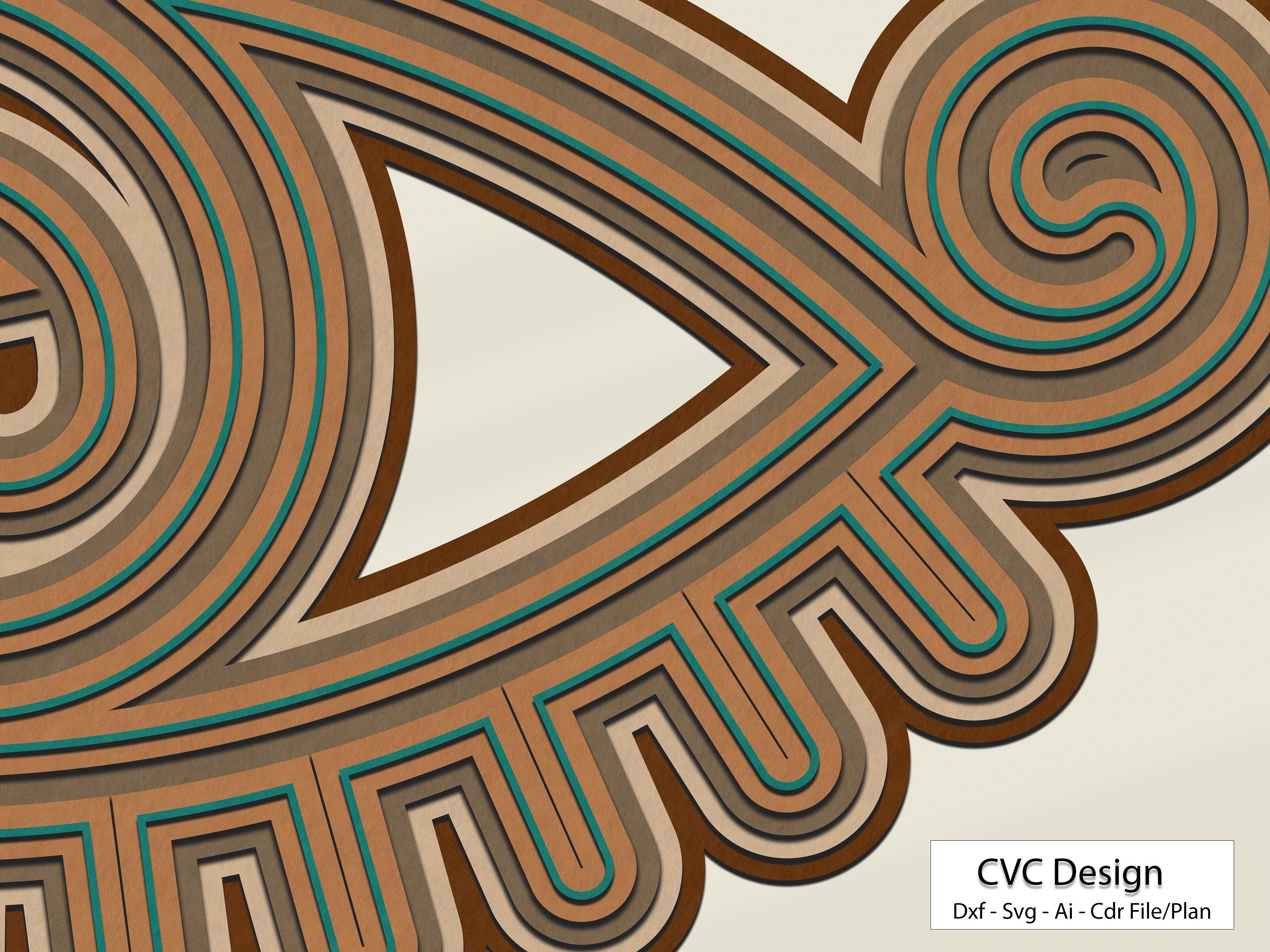 Eye 3D Layer SVG/ Eye 3D Mandala/ Eye Paper Cut/ Plywood Cut 3D Mandala ...