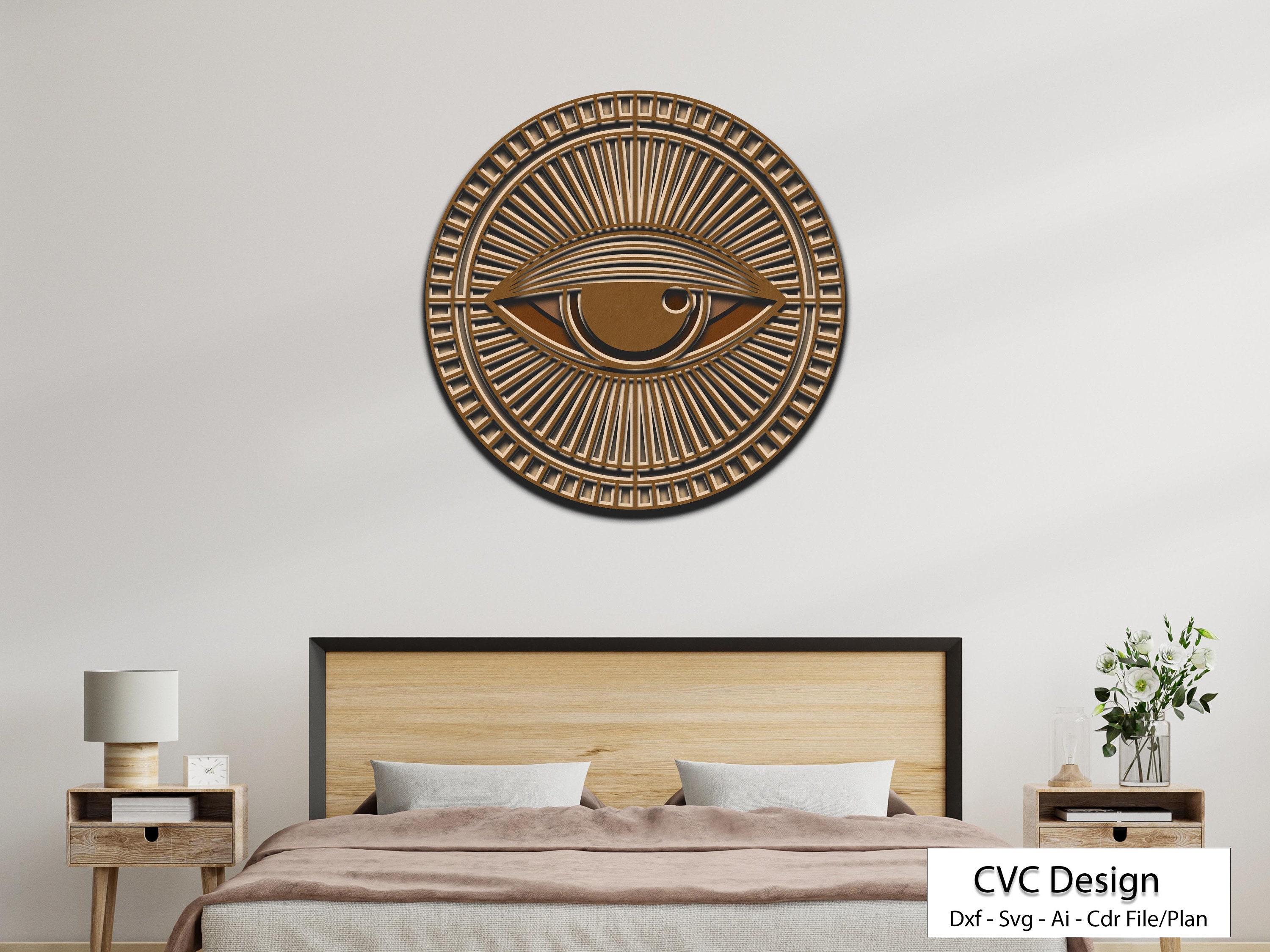 Eye Multilayer SVG/ Eye Cut File/ 3D Layer/ Plywood Cutting/ Paper ...
