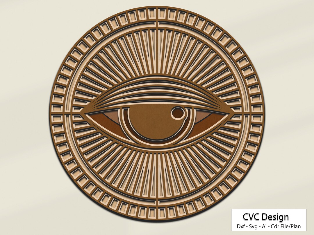 Eye Multilayer SVG/ Eye Cut File/ 3D Layer/ Plywood Cutting/ Paper ...