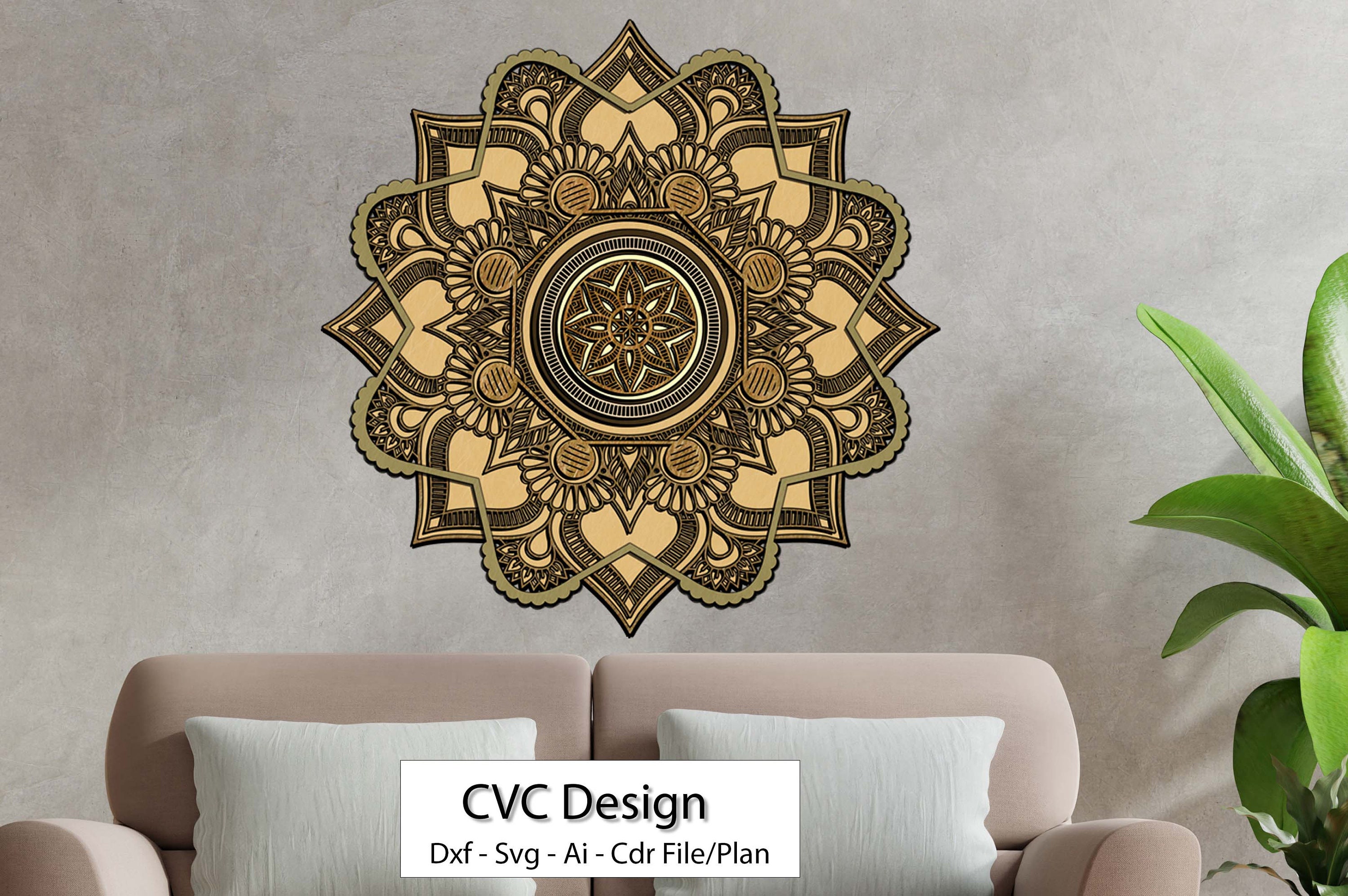 3D Mandala SVG Bundle Layered Mandala SVG, Multilayer Mandala Laser Cut ...