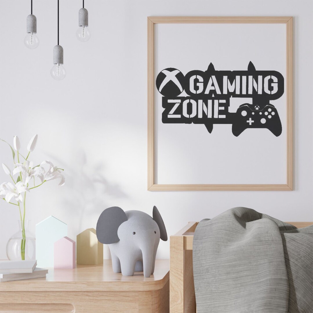 Gaming Zone, Laser Cut Svg Dxf File, Cnc Cutting Router, Digital Vector ...