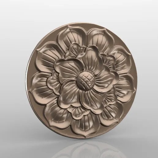 Flowers, 3d STL Model for CNC Router, Artcam, Vetric, Engraver, Relief ...