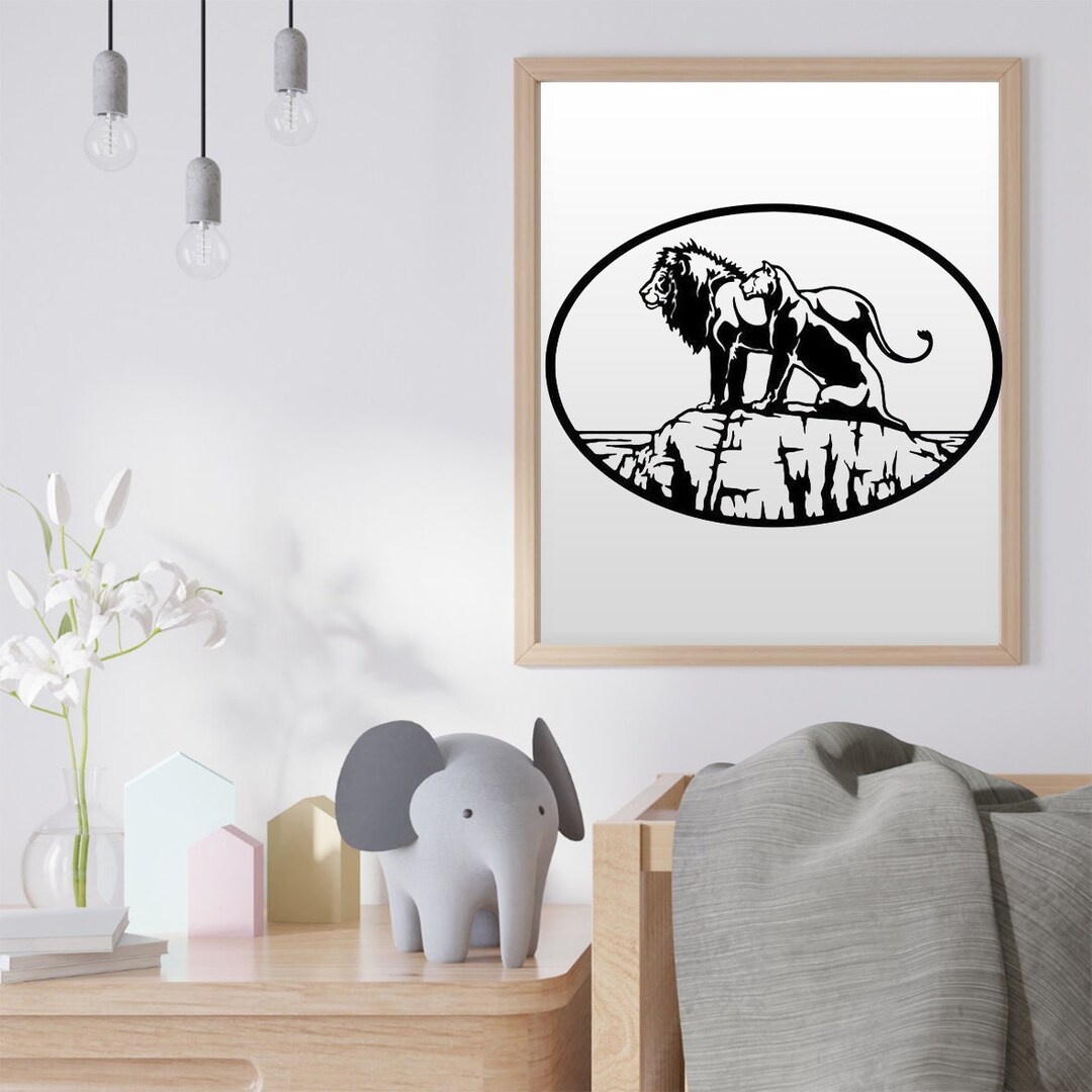 Lion DXF, Lion Cut Files for Silhouette, Files for Cricut, Silhouette ...