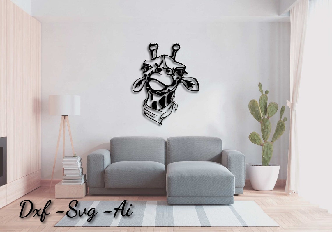 Giraffe Dxf Files Giraffe Laser Cut Giraffe Svg File Cricut Giraffe ...