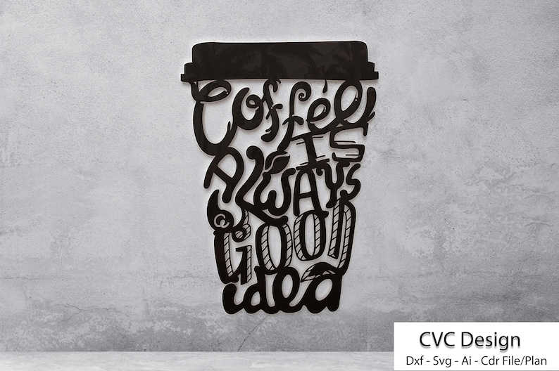 Coffee Dxf Files Coffee Laser Cut Coffee Svg File for Cricut Coffee ...