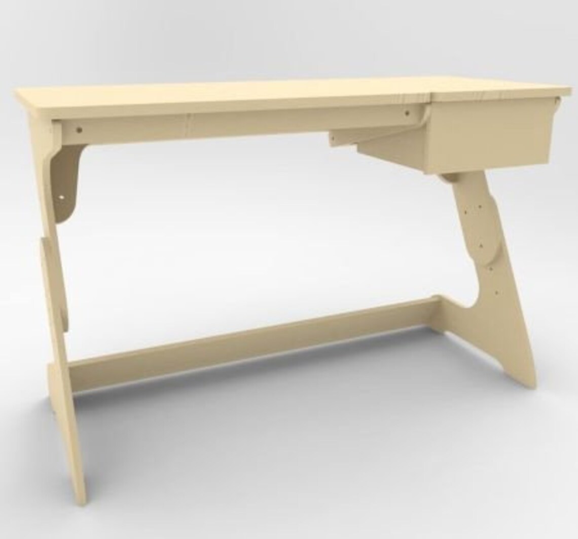 Plywood Desk Dxf File, Plywood Dxf File, Cnc Dxf File, Cnc Cut File ...