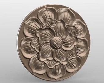 Flowers,rose, 3D STL Model, CNC Router Engraver, Artcam, Aspire, CNC ...