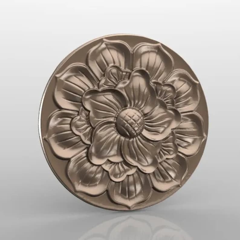 Flowers, 3D STL Model, CNC Router Engraver, Artcam, Aspire, CNC Files ...
