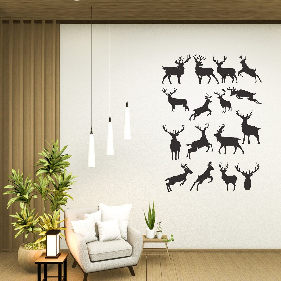 Deer Wall Art, Dxf, Png Files, Plasma Cut File, Wall Art Dxf, Laser Cut ...