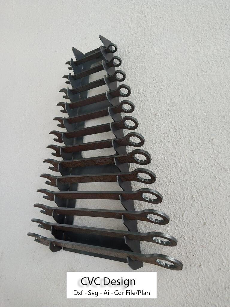 Wrench Design | Digital Download | Wrench Tools DXF, Spanner Set DXF ...