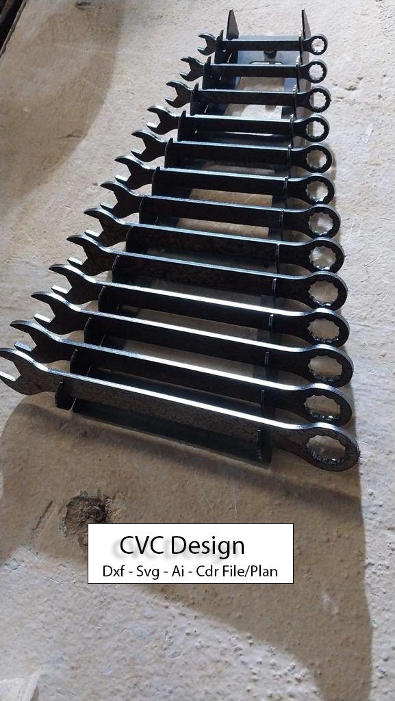 Wrench Design | Digital Download | Wrench Tools DXF, Spanner Set DXF ...