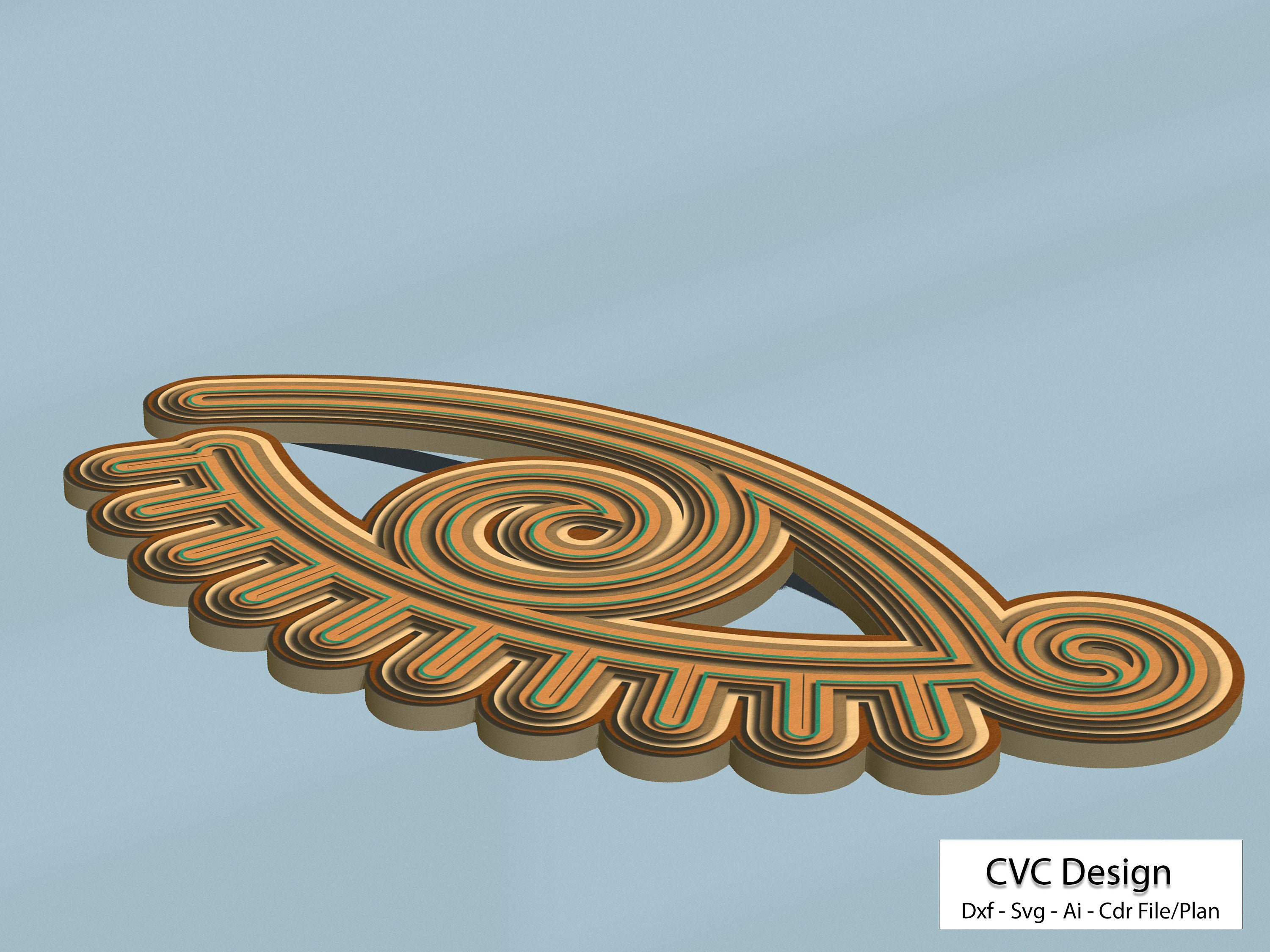 Eye 3D Layer SVG/ Eye 3D Mandala/ Eye Paper Cut/ Plywood Cut 3D Mandala ...