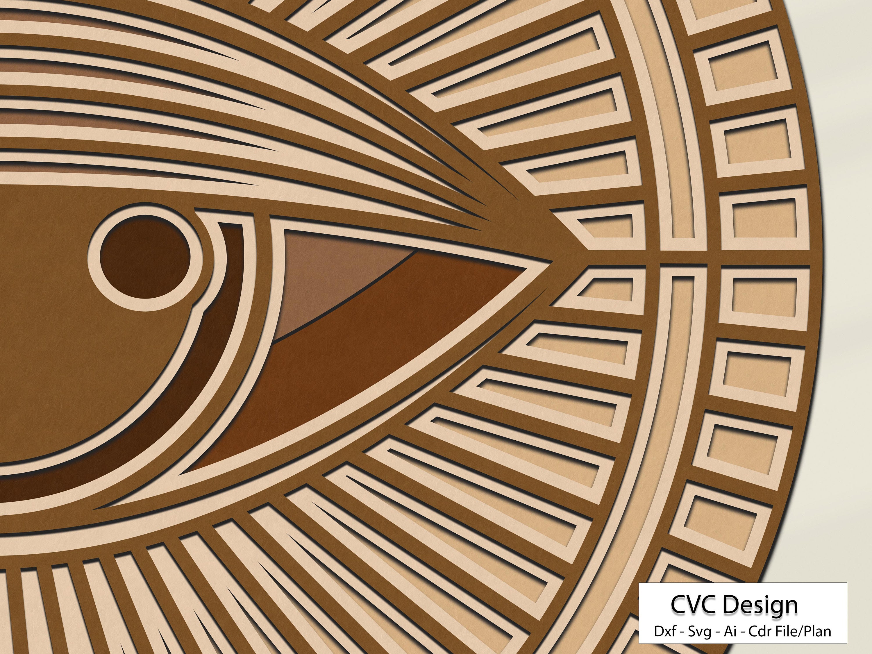 Eye Multilayer SVG/ Eye Cut File/ 3D Layer/ Plywood Cutting/ Paper ...