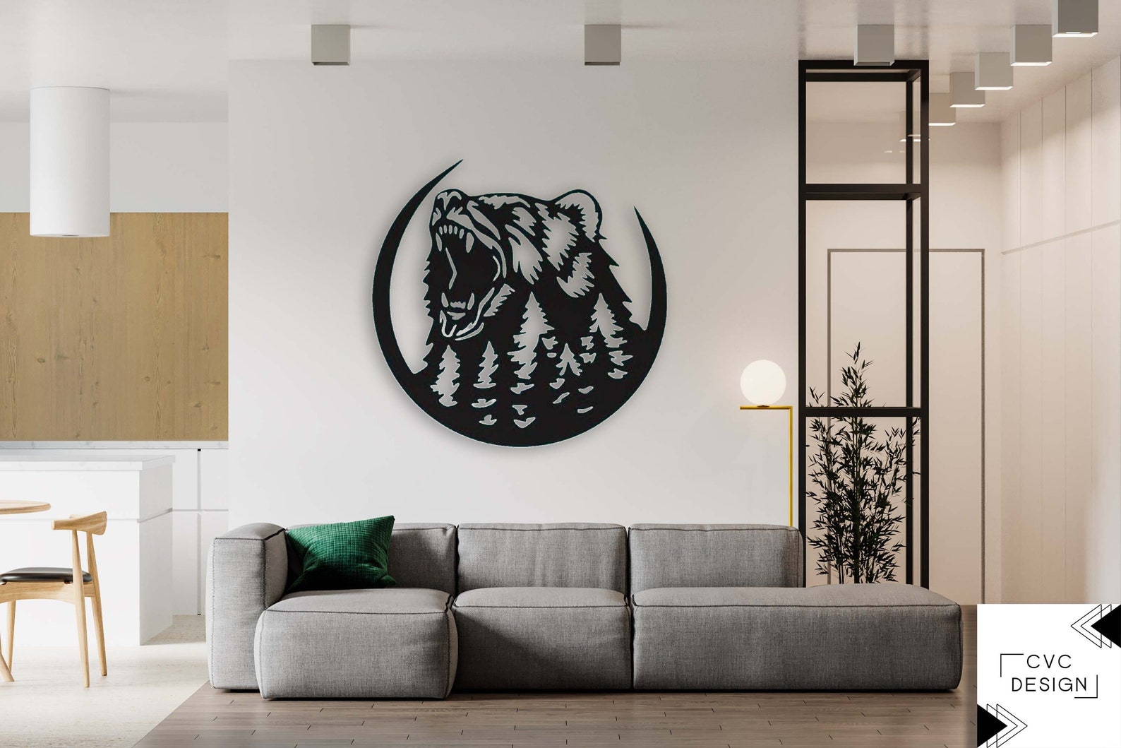 Bear SVG DXF, Animals Cut File Laser, Dxf for Plasma, Grizzly Bear Cnc ...