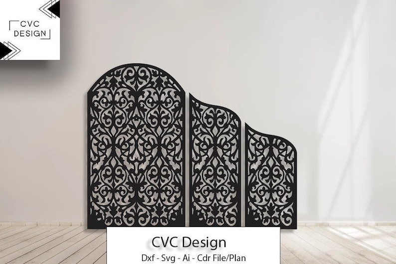 Laser Cut Decorative Panel DXF SVG EPS Separator, Wall Panel, Partition ...