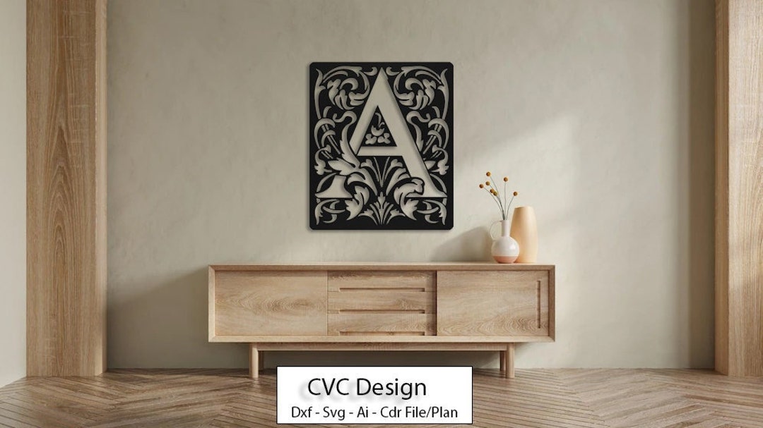 Floral Monogram Svg/dxf/png/cdr, "a", Monogram Frame Alphabet, Family ...