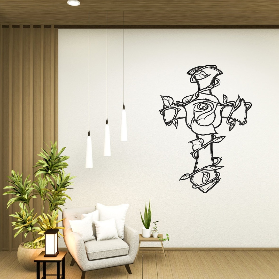 Christian Crosses Roses Dxf Svg Digital Download Laser Cut Cnc Cutting ...