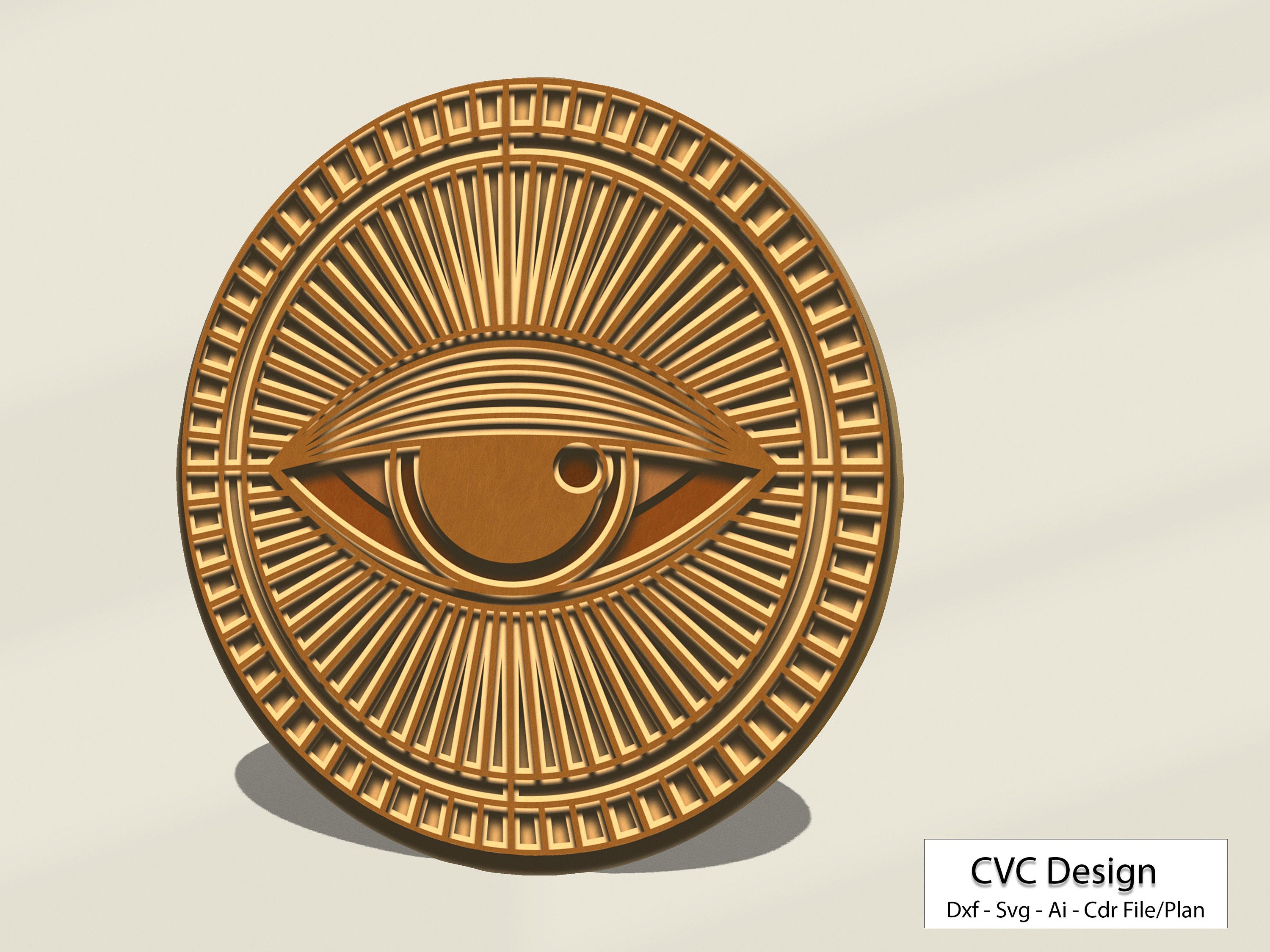 Eye Multilayer SVG/ Eye Cut File/ 3D Layer/ Plywood Cutting/ Paper ...