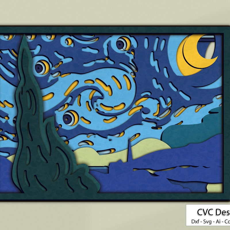 Van Gogh Svg - Etsy