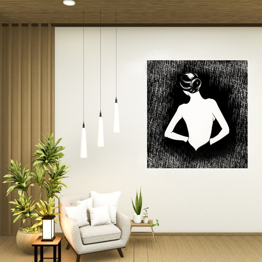 Woman Body Laser Cut Svg Dxf Files Wall Sticker Engraving Decal ...