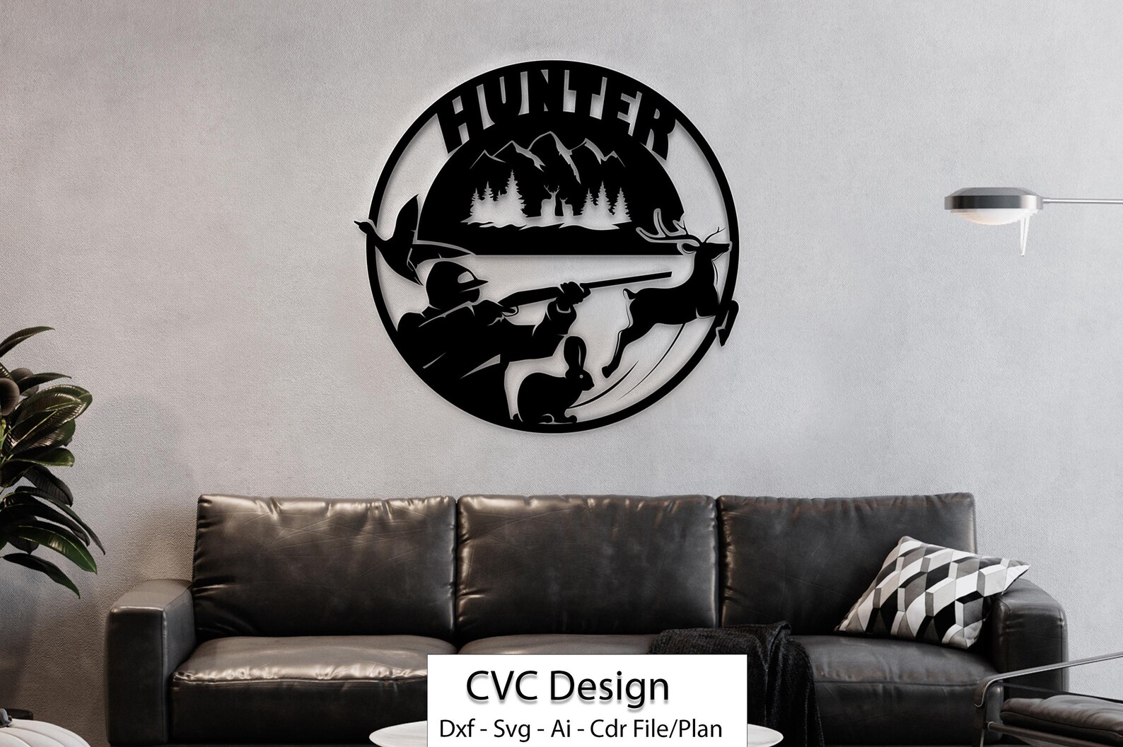 Deer Hunter Dxf , Svg Files , Laser Cut , Hunt, Hunter , Deer , Wall ...