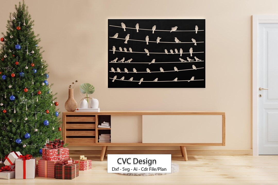 Birds Dxf , Svg Files , Laser , Cut , Birds on Wire , Bird , Family ...