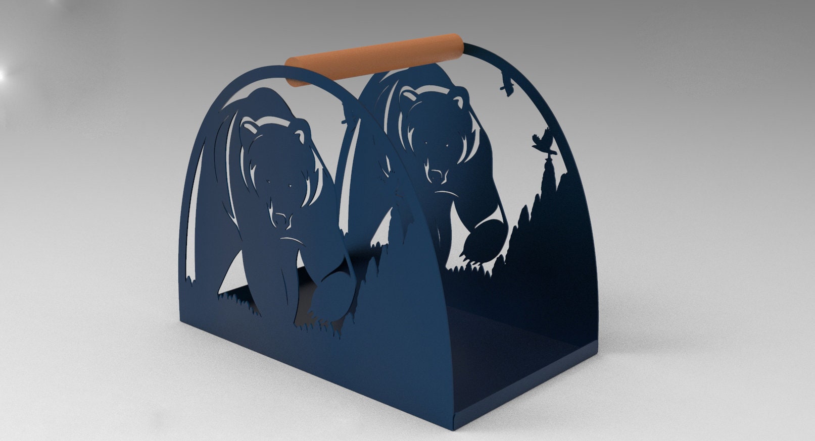 Firewood Rack DXF Files for Plasma, Laser Cutting, CNC. Portable Fire ...