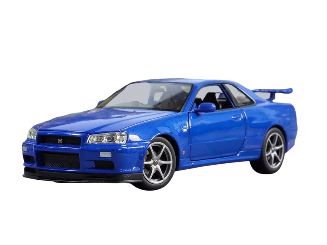 1:24 Scale Nissan / Nissan Skyline GTR R34 Alloy Model Kit - Etsy