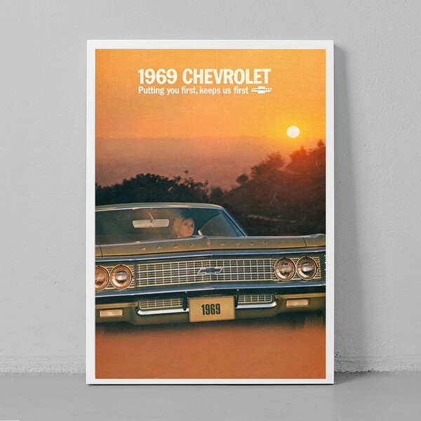Vintage Chevrolet Poster - Etsy