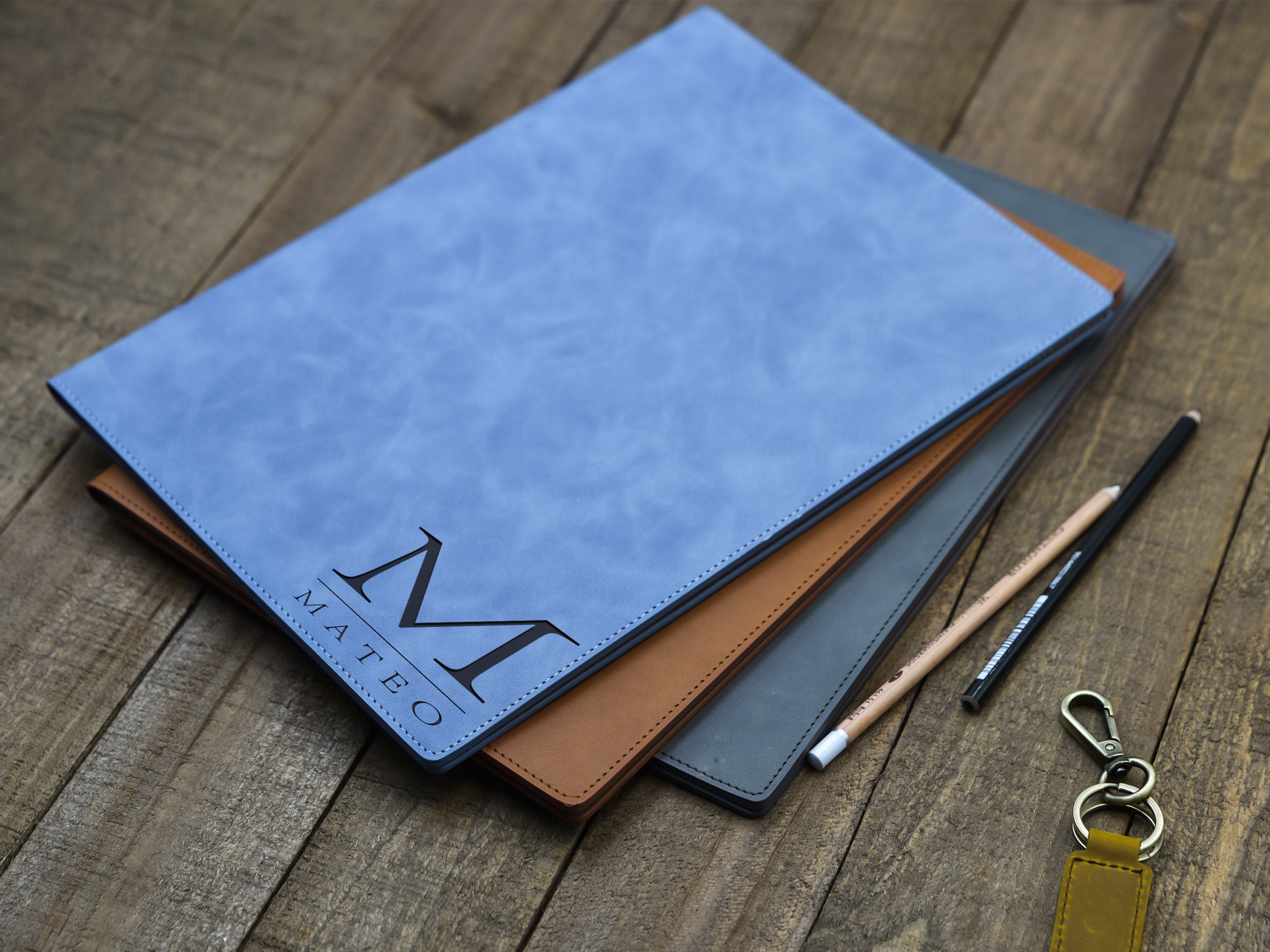 Custom Leather Portfolio Leather Folder Organizer Wonderful - Etsy ...