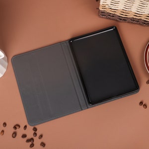 Obsidian Black Leather Kindle Case,all New Personalization Kindle Case ...