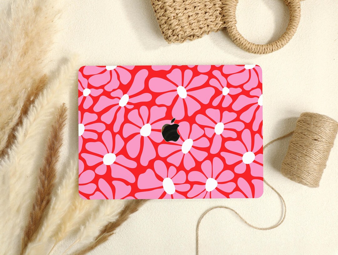 Cute Pink Flowers MacBook Case for MacBook Air 13.6" M2 Pro A2338 ...
