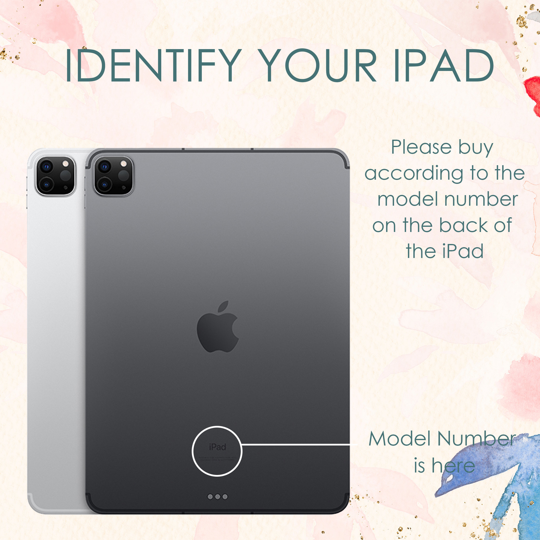 Obsidian Black Leather Personalized iPad Case With Pen Holder for iPad Air4/5,ipad10/9/8,ipad 10 ...