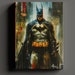 High Quality Batman Prints Canvas Stretched Pinewood Frame Batman ...